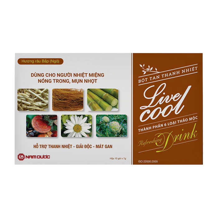 Bột sủi thanh nhiệt Nam Dược Live Cool (Râu bắp) 10 gói - Nhà Thuốc ...
