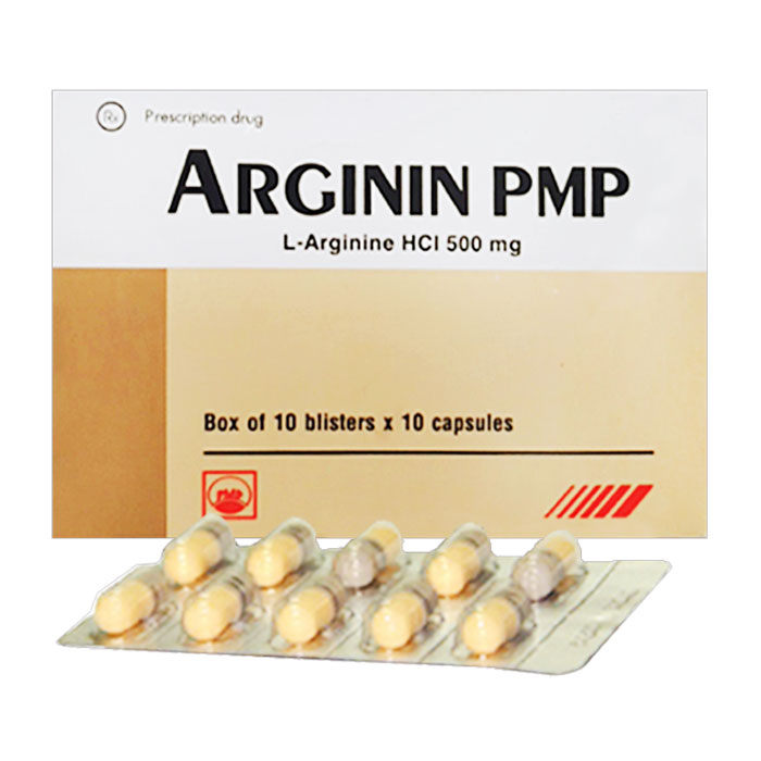 Thuốc tiêu hóa Arginin PMP 500mg 100 Viên - Nhà Thuốc Phương Châu
