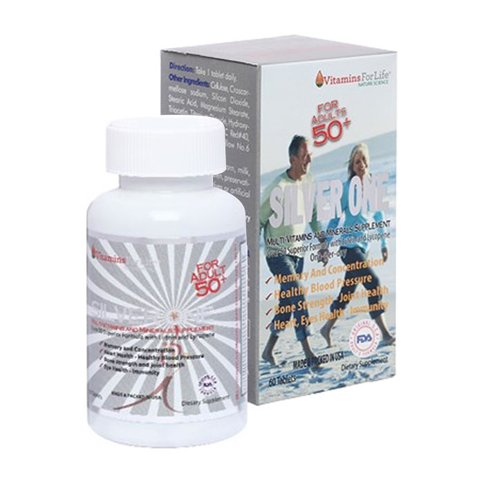 Silver One Vitamins For Life 60 viên - Viên uống bổ sung vitamin cho ...