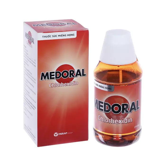 Medoral 250ml Merap - Nước súc miệng trị viêm họng - Nhà Thuốc Phương Châu