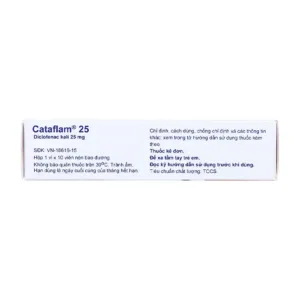 Cataflam 25mg Novartis 1 vỉ x 10 viên - Thuốc giảm đau kháng viêm - Nhà ...