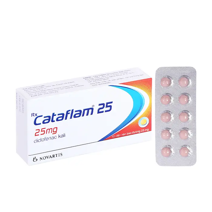 Cataflam 25mg Novartis 1 vỉ x 10 viên - Thuốc giảm đau kháng viêm - Nhà ...
