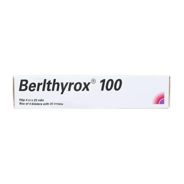 Thuốc cường giáp Berlthyrox 100mcg Menarini 4 vỉ x 25 viên - Nhà Thuốc ...