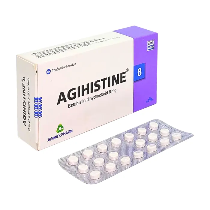 Thuốc Agihistine 8mg Agimexpharm (5 vỉ x 20 viên) - Nhà Thuốc Phương Châu