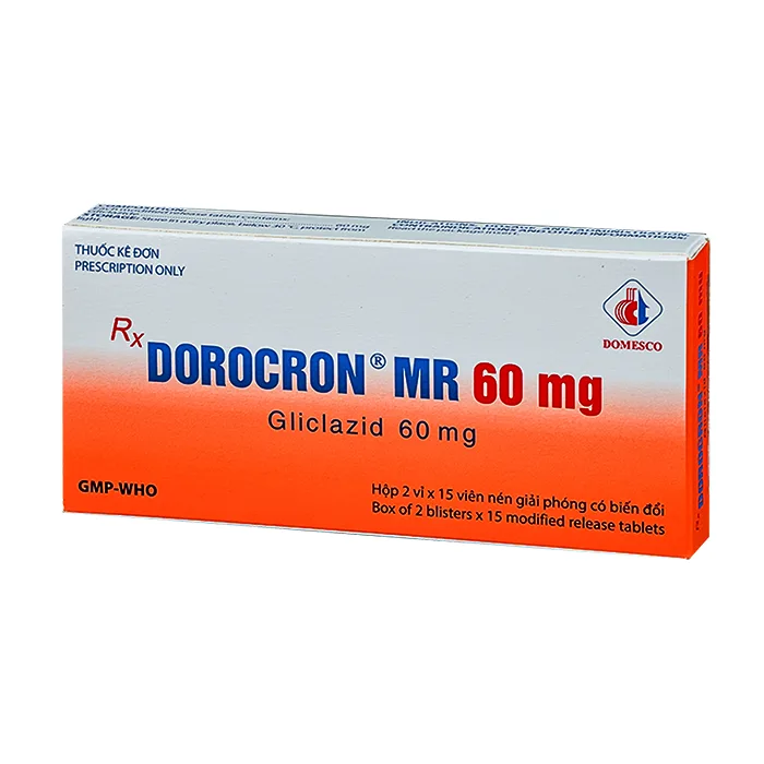 Dorocron MR 60mg (2 vỉ x 15 viên) - Trị đái tháo đường tuýp 2 - Nhà ...