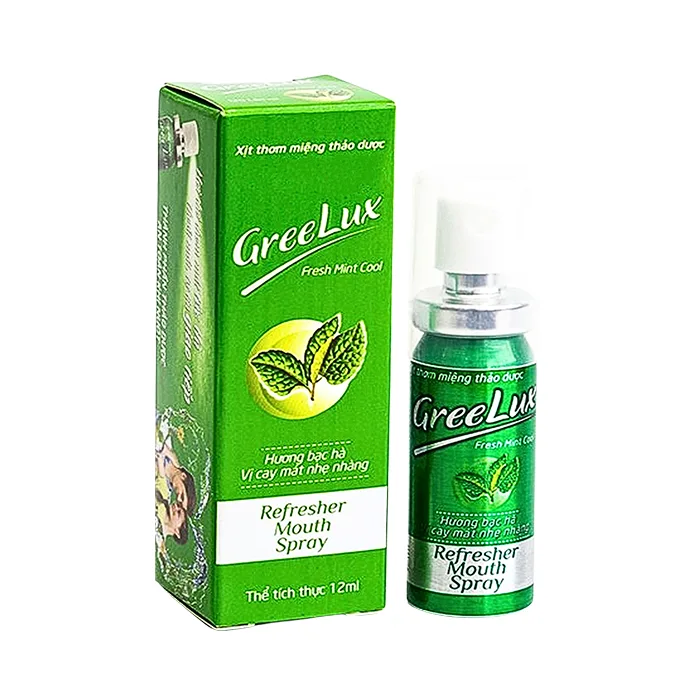 GreeLux Fresh Mint Cool Hoa Linh 12ml - Xịt thơm miệng thảo dược - Nhà ...
