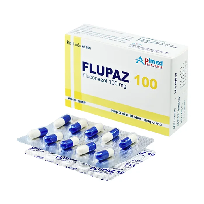 Flupaz 100mg (3 vỉ x 10 viên) - Điều trị nhiễm nấm - Nhà Thuốc Phương Châu