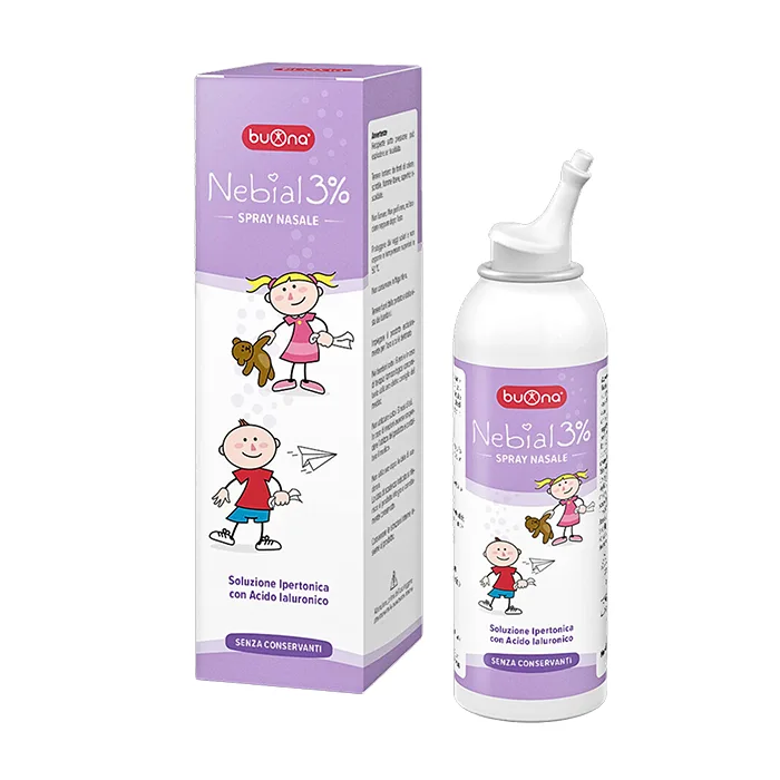 Nebial 3% Buona (100ml) - Dung dịch xịt mũi hỗ trợ điều trị cảm lạnh ...