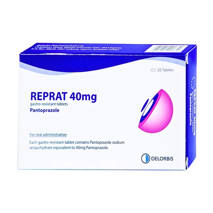 Reprat 40mg Delorbis (2 vỉ x 10 viên) - Điều trị trào ngược dạ dày ...
