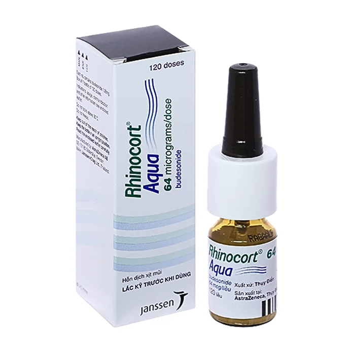 Rhinocort Aqua 64mcg/liều AstraZeneca (120 liều) - Điều trị viêm mũi dị ...
