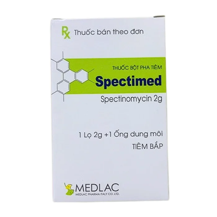 Spectimed (Hộp chứa 1 lọ và 1 ống dung môi) - Điều trị viêm niệu đạo và ...