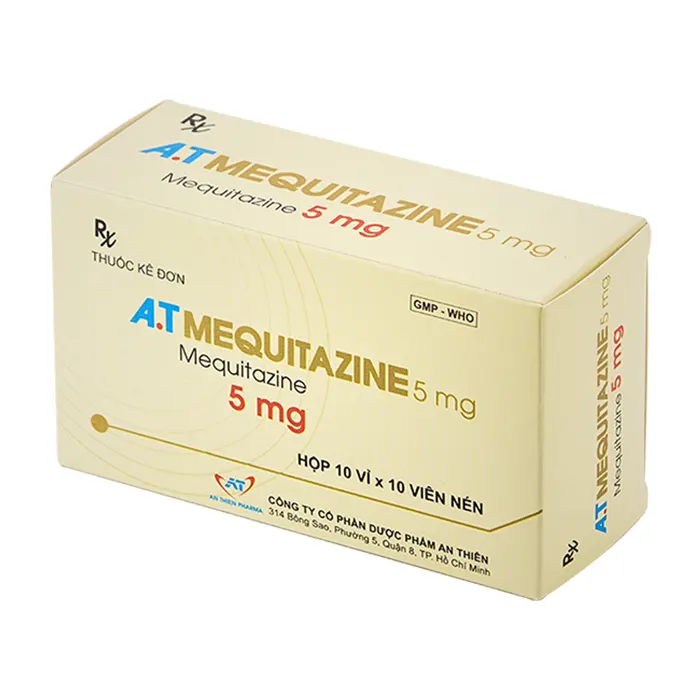 AT Mequitazine 5mg (hộp 10 vỉ x 10 viên) - Thuốc chống dị ứng - Nhà ...