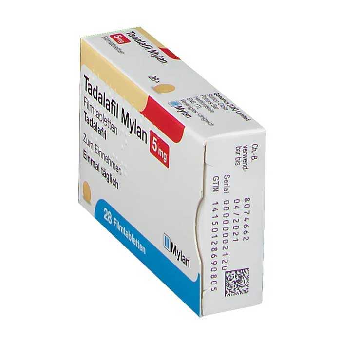 Thuốc cường dương Mylan Tadalafil 5mg 28 viên - Nhà Thuốc Phương Châu