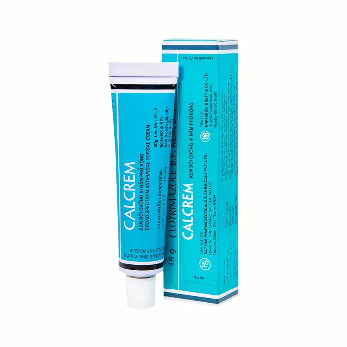 Kem bôi Calcrem 1% (tuýp 15g) - Điều trị nấm da - Nhà Thuốc Phương Châu