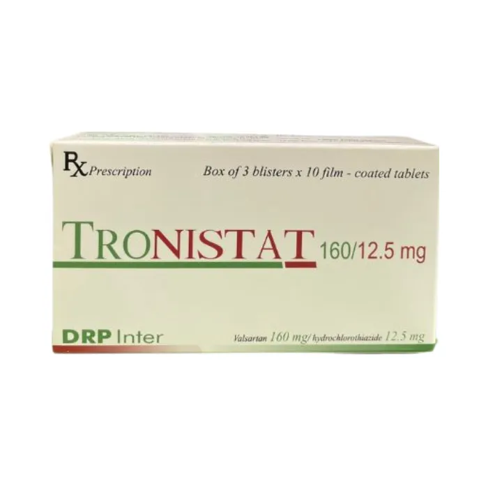 Tronistat 160/12.5 mg (Hộp 3 vỉ x 10 viên) - Điều trị tăng huyết áp vô ...