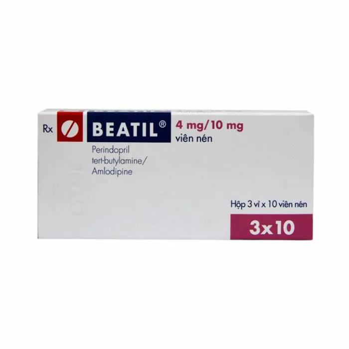 Beatil 4mg/10mg Gedeon (3 vỉ x 10 viên) - Điều trị tăng huyết áp vô căn ...