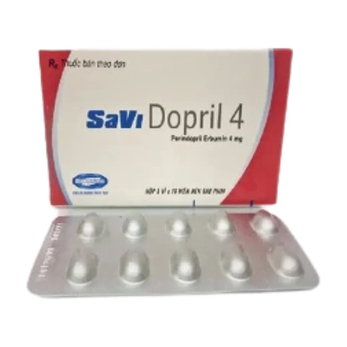 Savi Dopril Plus (10 viên x 3 vỉ) - Điều trị tăng huyết áp động mạch vô ...