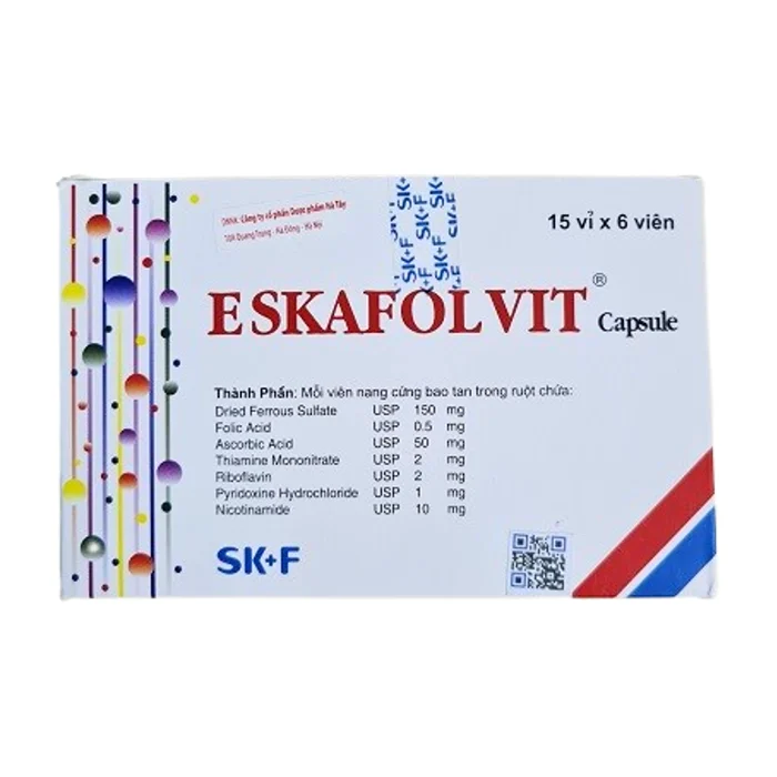 Eskafolvit Capsule Eskayef (15 vỉ x 6 viên) - Phòng và điều trị bệnh ...