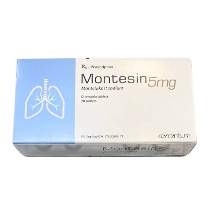 Montesin 5mg (Hộp 4 vỉ x 7 viên) - Điều trị hen khí phế quản - Nhà ...