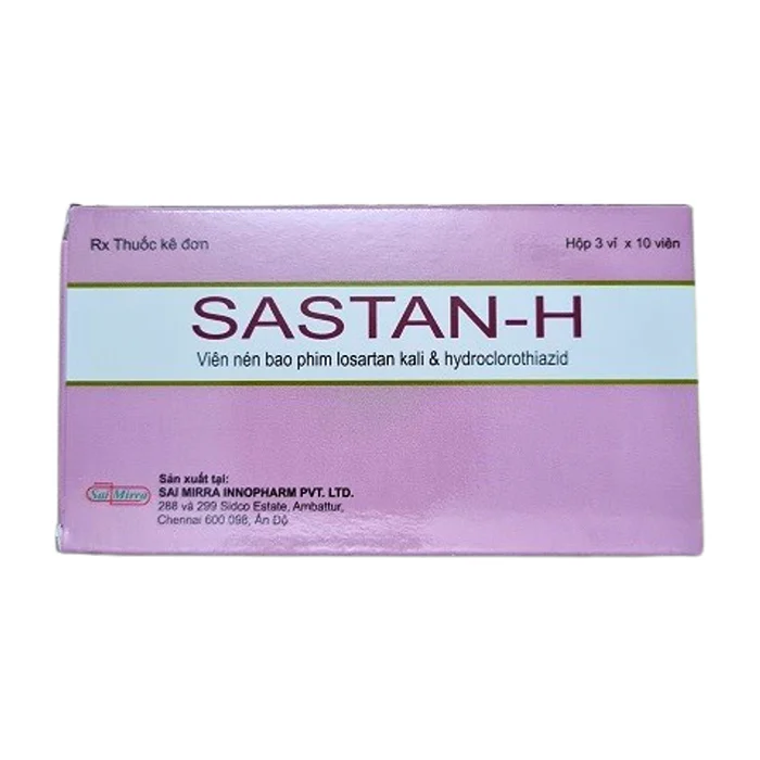 Sastan-H (3 vỉ x 10 viên) - Điều trị tăng huyết áp - Nhà Thuốc Phương Châu